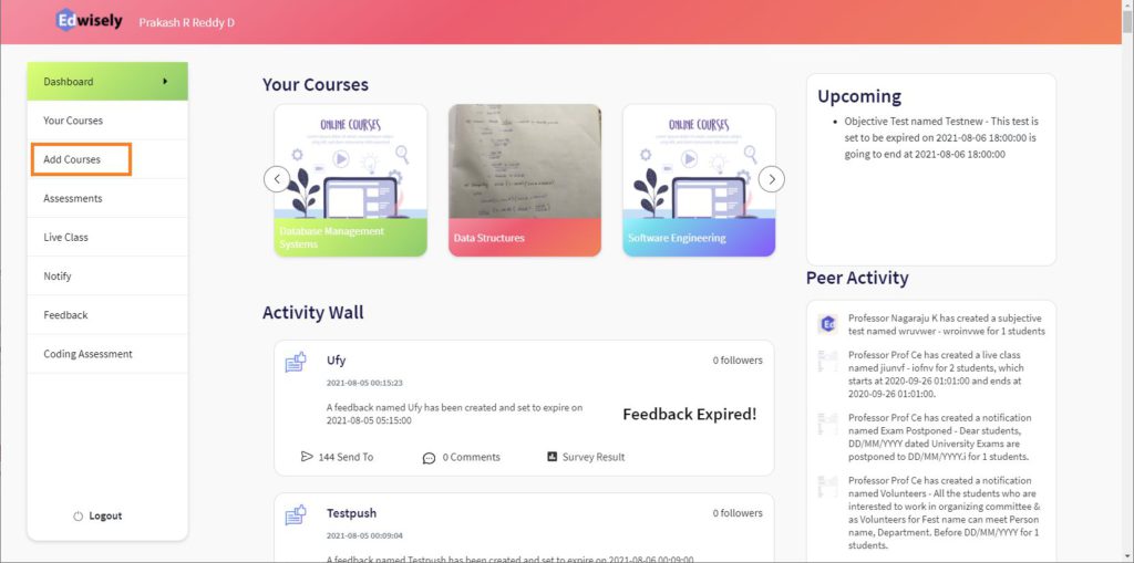 How to Add Courses? - Edwisely Blog