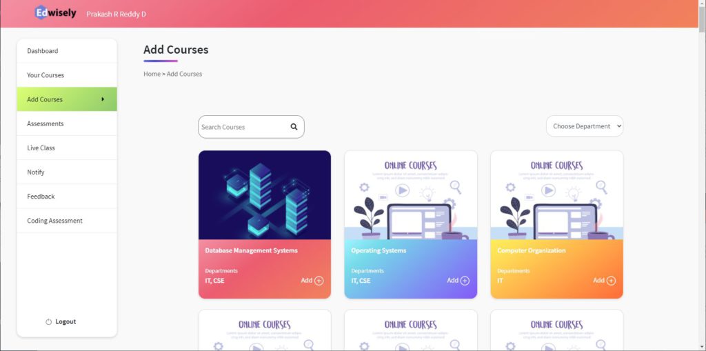 How to Add Courses? - Edwisely Blog