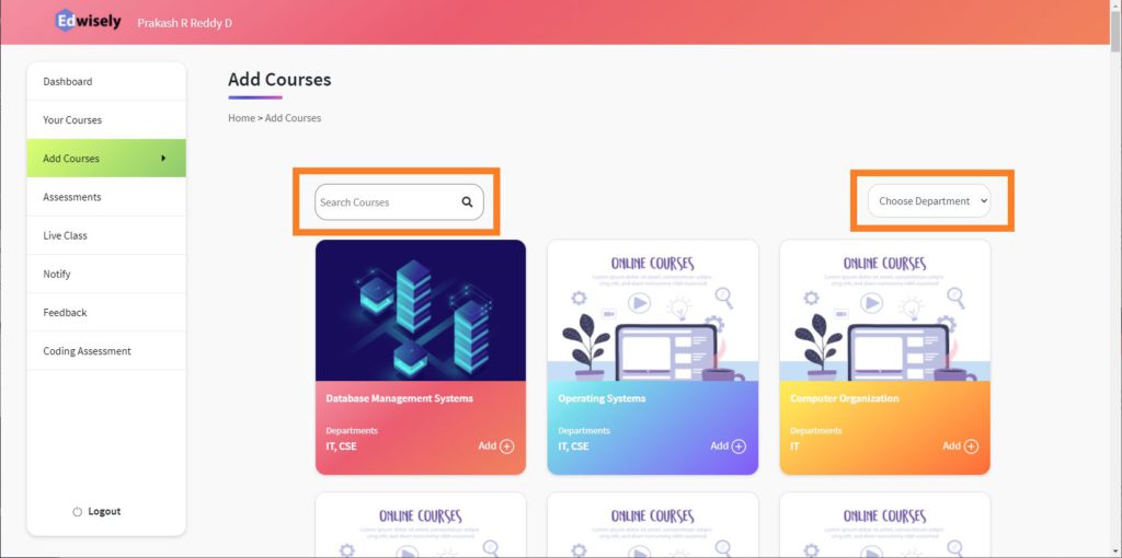 How to Add Courses? - Edwisely Blog