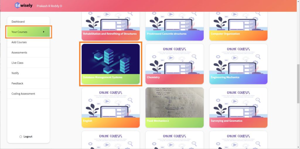 How to Add Courses? - Edwisely Blog